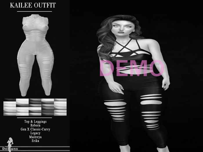 Second Life Marketplace - Kailee Outfit Demo Hud